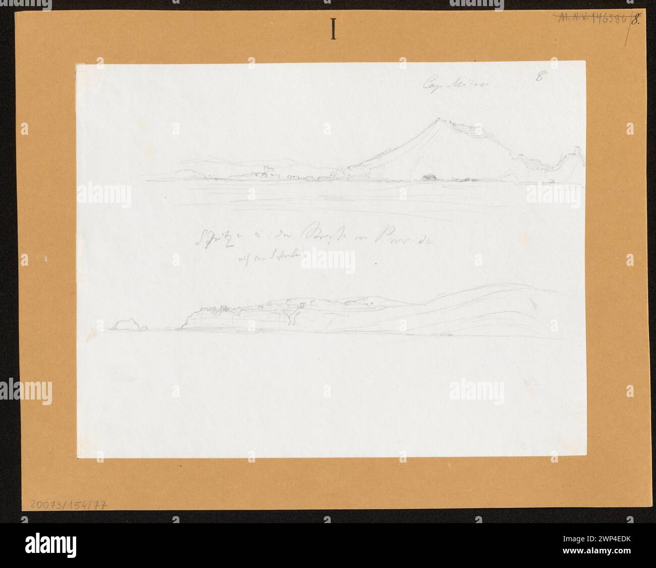 Drawing by Adalbert, Prince of Prussia (1811-1873) from 1842 depicting ...
