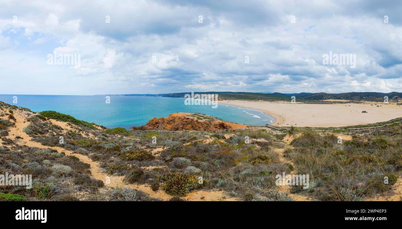 Coastal section at the southern Algarve, panorama, nature, rocky coast ...