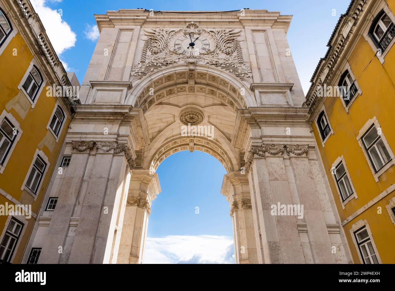 The Arco da rua Augusta, arch, triumphal arch, monument, old town ...