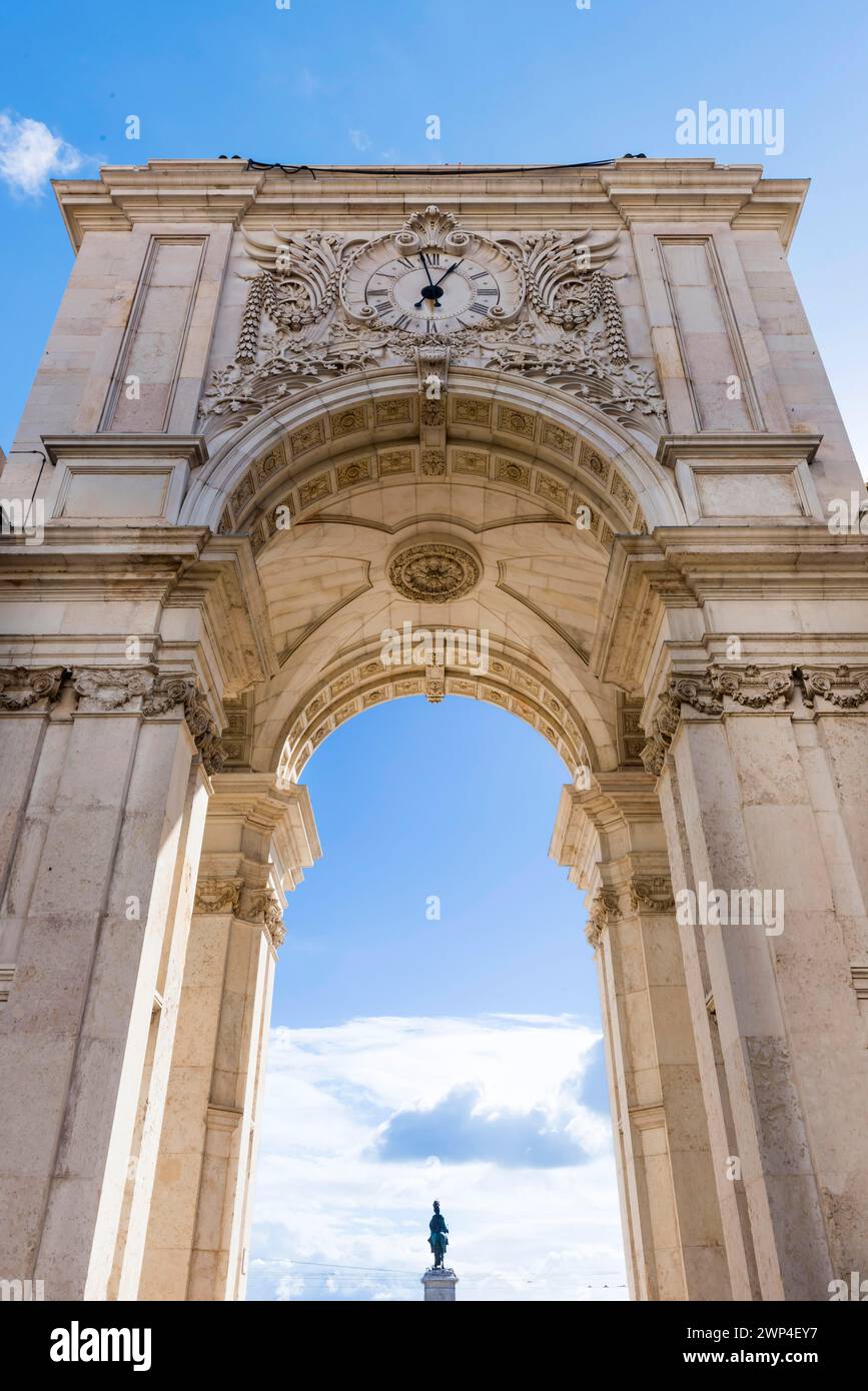 The Arco da rua Augusta, arch, triumphal arch, monument, old town ...