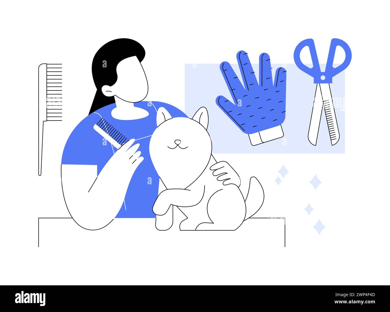 Grooming salon isolated cartoon vector illustrations Stock Vector Image ...