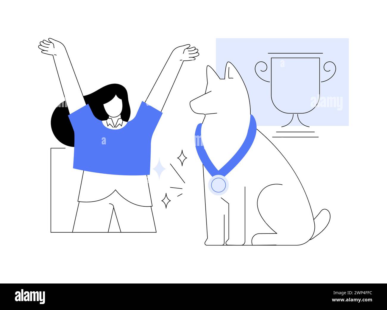 Lucky winner isolated cartoon vector illustrations Stock Vector Image ...