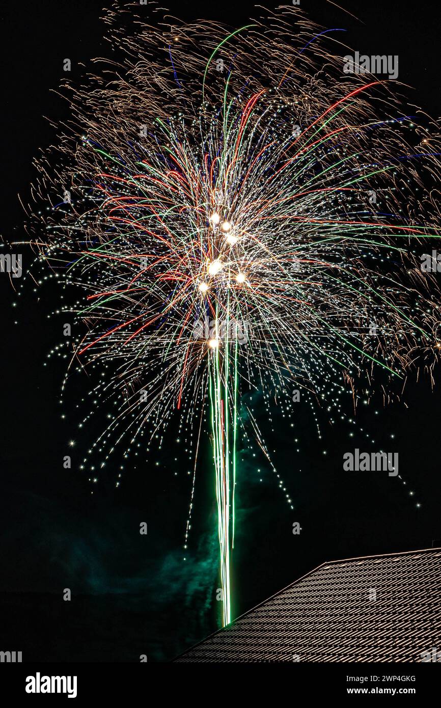 Red Pyrotechnic Light Aviation