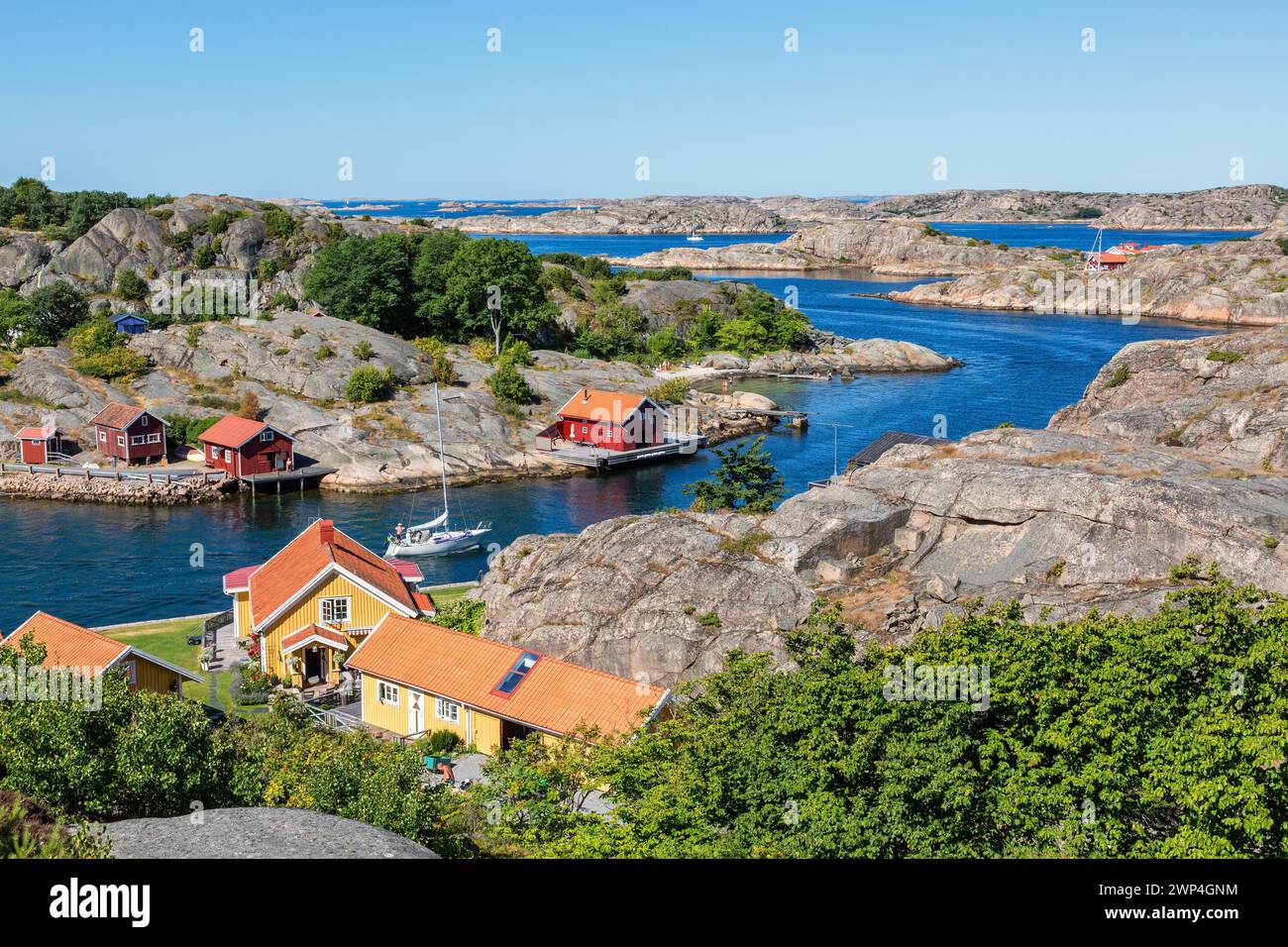 Archipelago boat day sweden hi-res stock photography and images - Alamy
