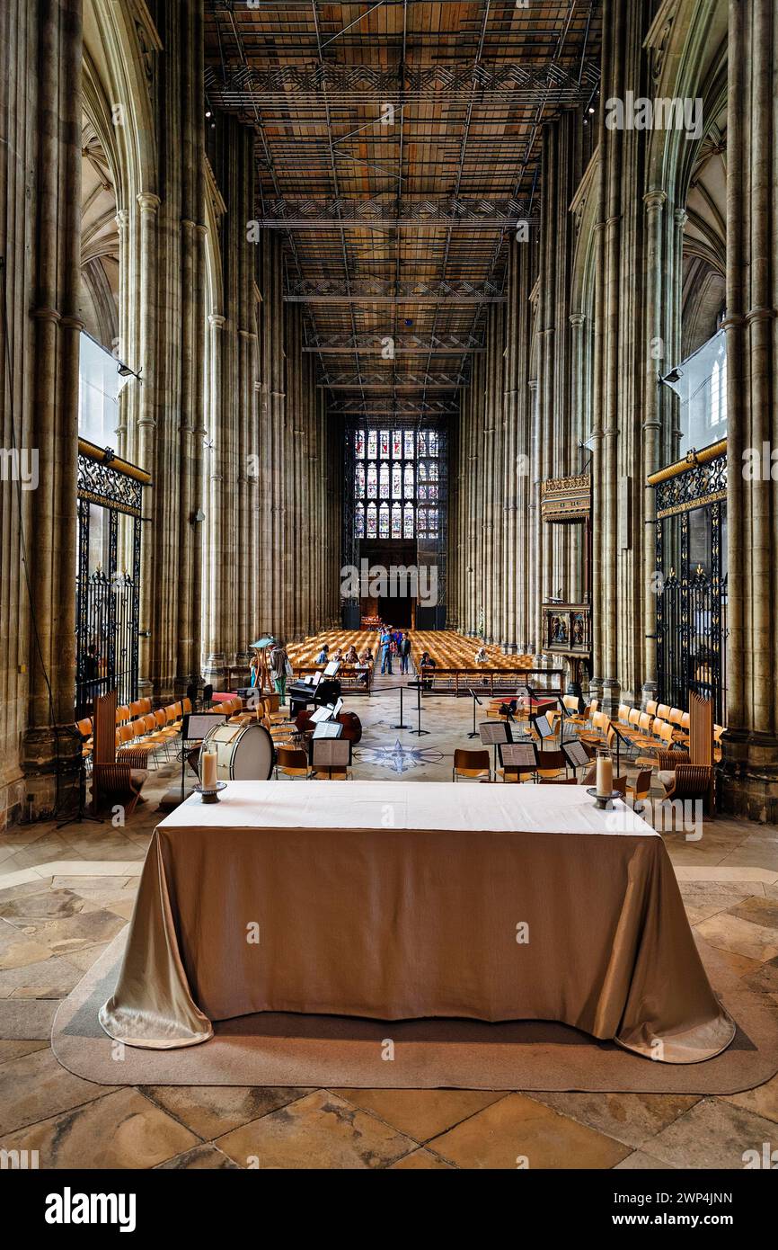 Canterbury Cathedral, The Cathedral of Christ Church, interior view ...