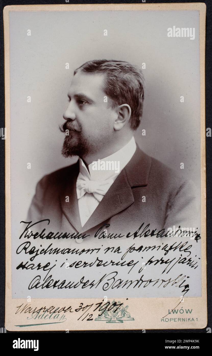 Portrait of Aleksander Bandrowski (1860-1913), for Aleksander Rajchman ...