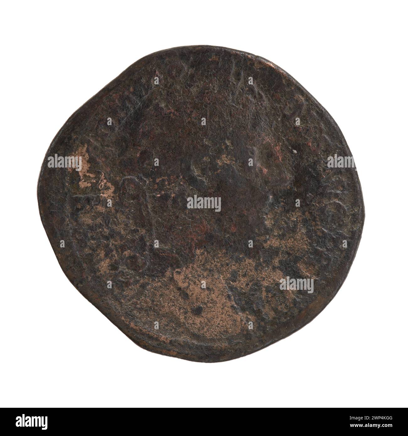 Bronze sesterce minted in 178 CE under Roman Emperors Marcus Aurelius ...