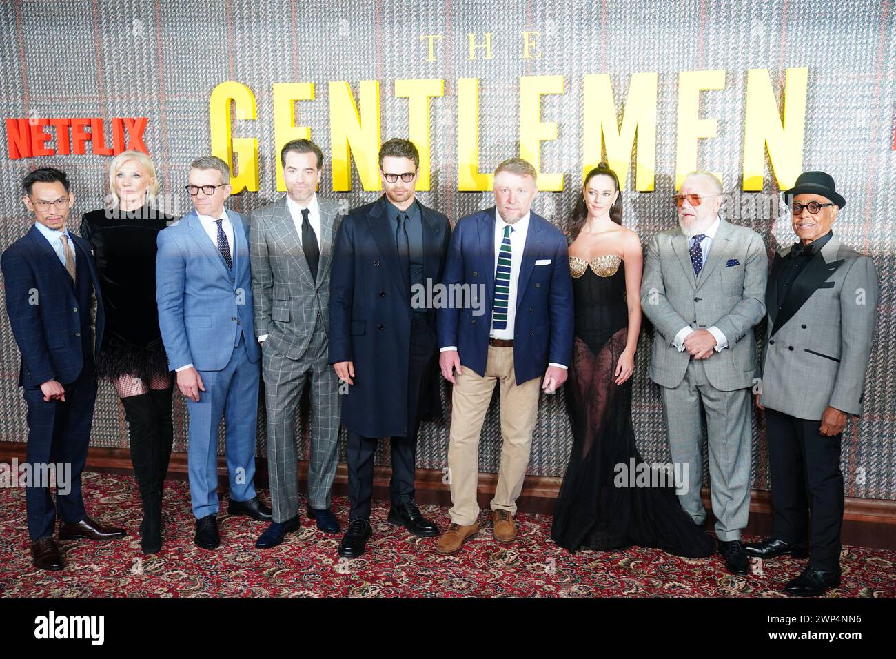 (left to right) Michael Vu, Joely Richardson, Max Beesley, Daniel Ings ...