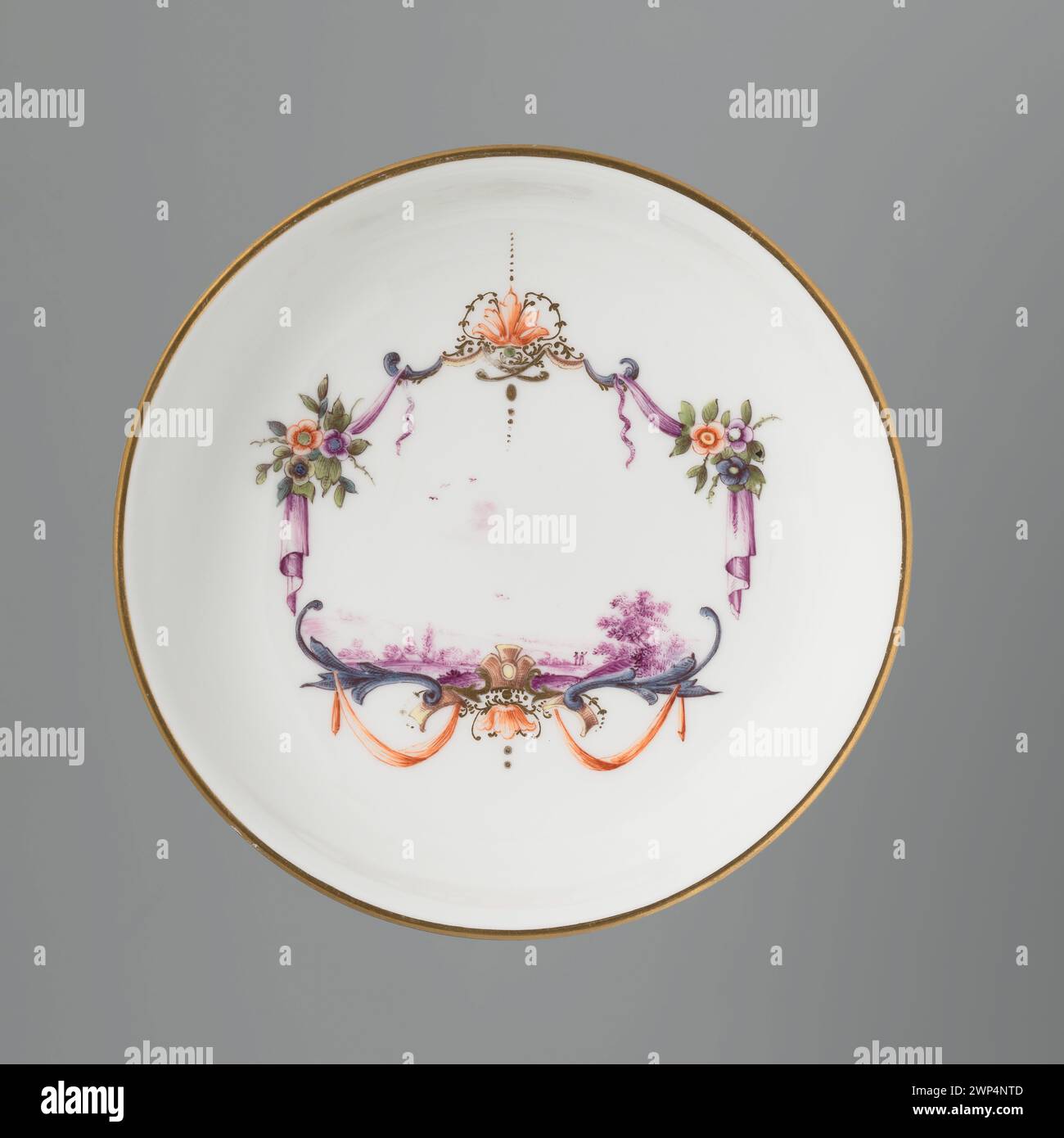 Bowl saucer; Koenigliche Porcellain Fabrique, Meissen (1710-1763 ...