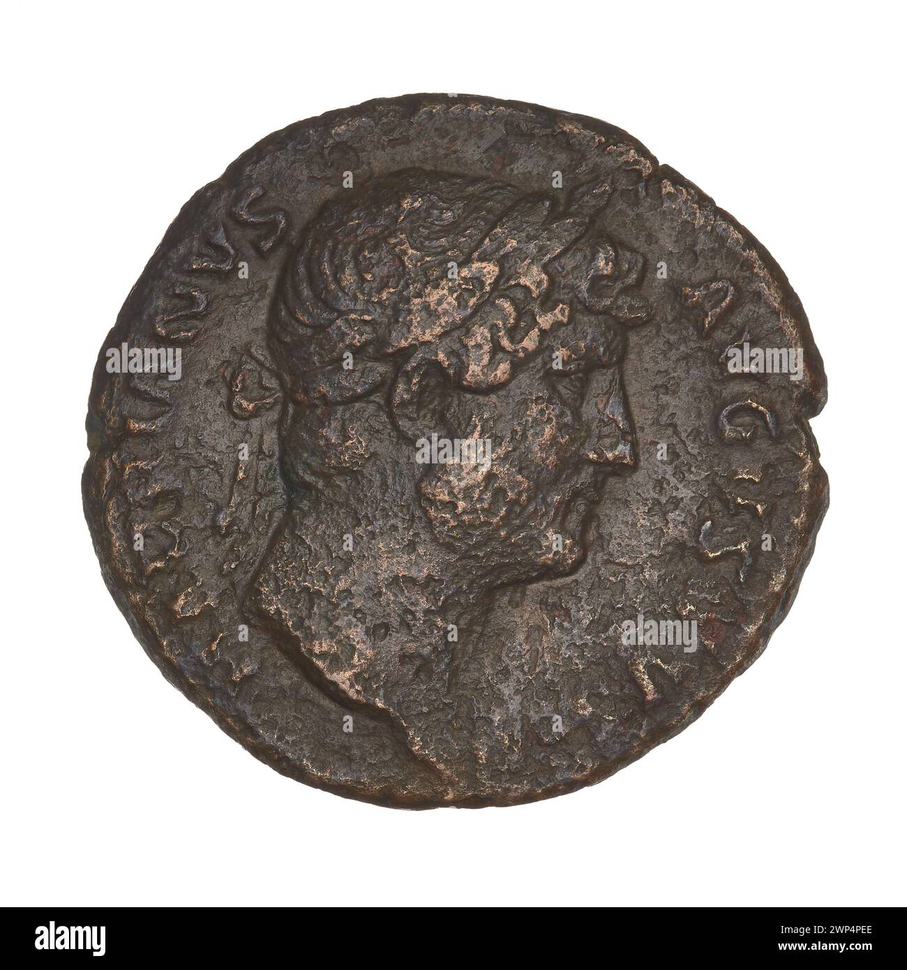 Roman AS coin issued under Hadrian (76–138, ruled 117–138, dated 119 ...