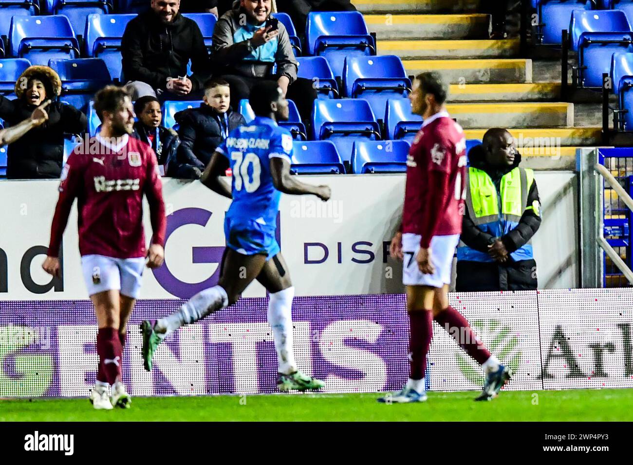 Ephron Mason Clarke (10 Peterborough United) celebrates after scoring ...