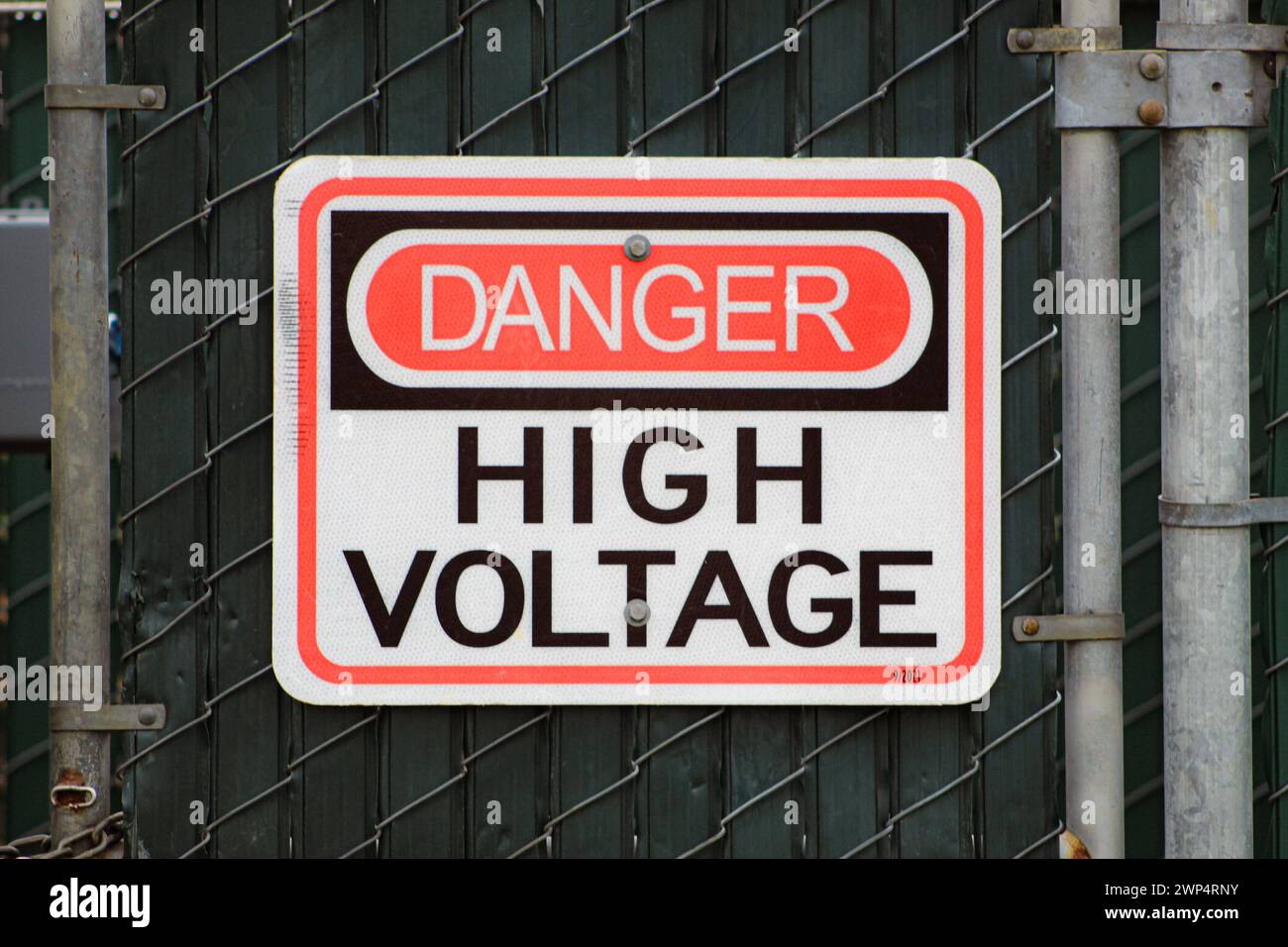 High Voltage Warning Sign Stock Photo - Alamy