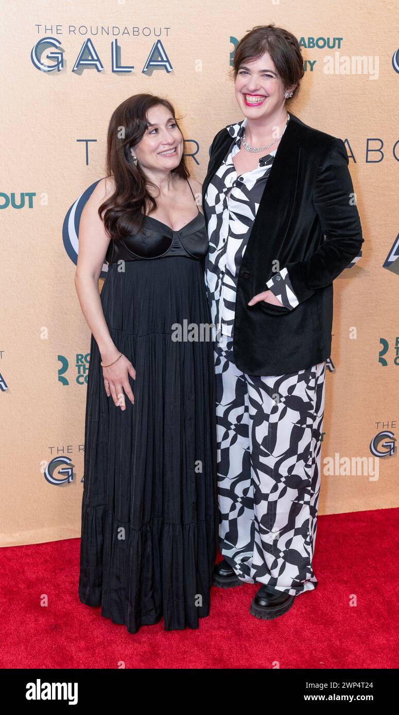 New York, USA. 04th Mar, 2024. Lucy DeVito and Megan Hill attend the Roundabout Theatre Company ...