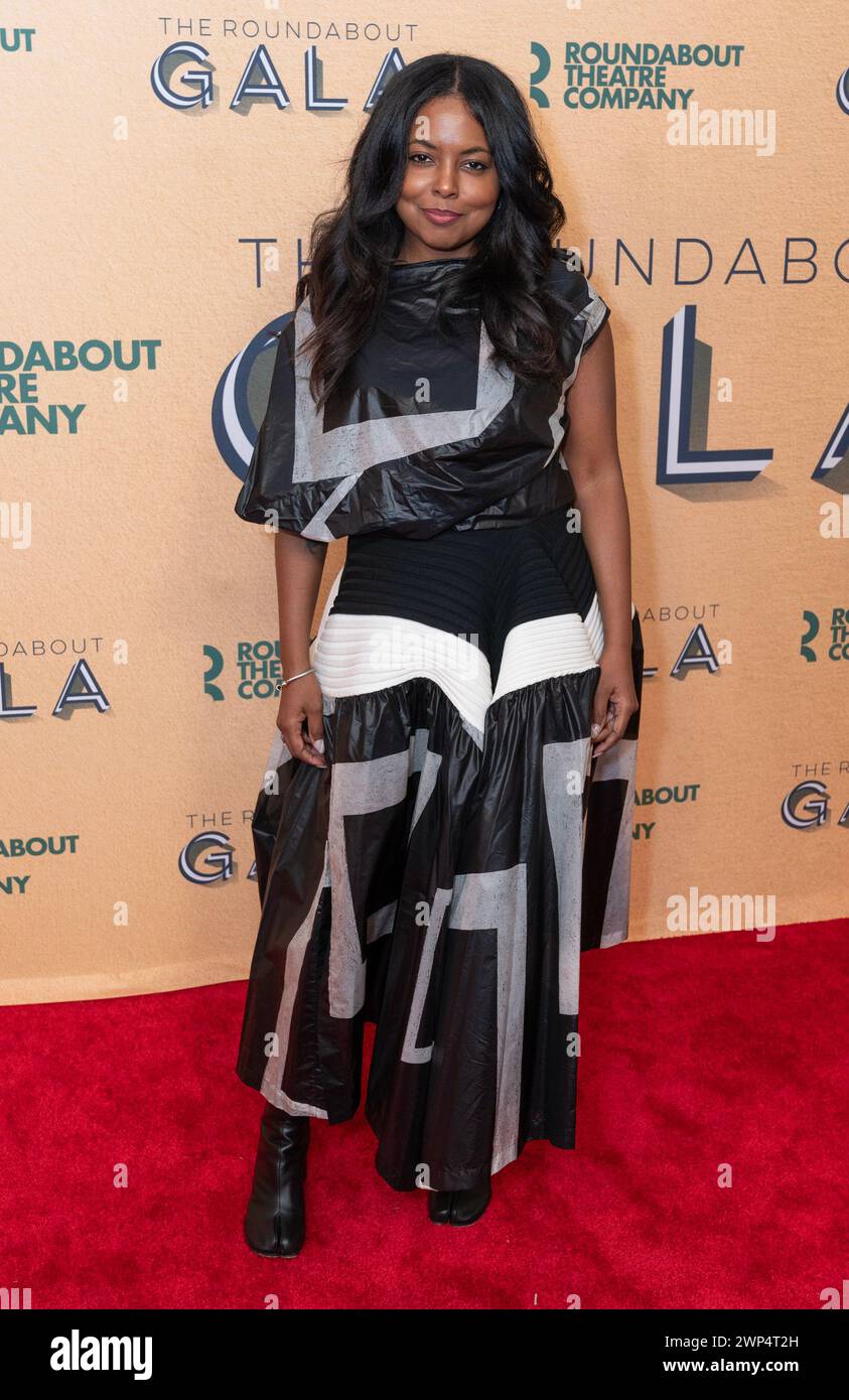 New York, USA. 04th Mar, 2024. Adrienne Warren attends the Roundabout ...