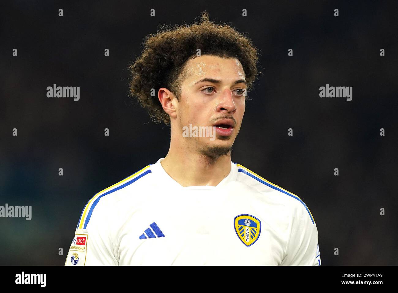 Leeds United's Ethan Ampadu during the Sky Bet Championship match at ...