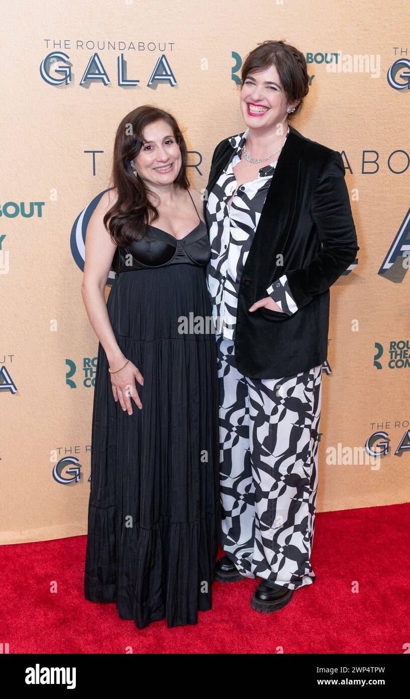 New York, USA. 04th Mar, 2024. Lucy DeVito and Megan Hill attend the Roundabout Theatre Company ...