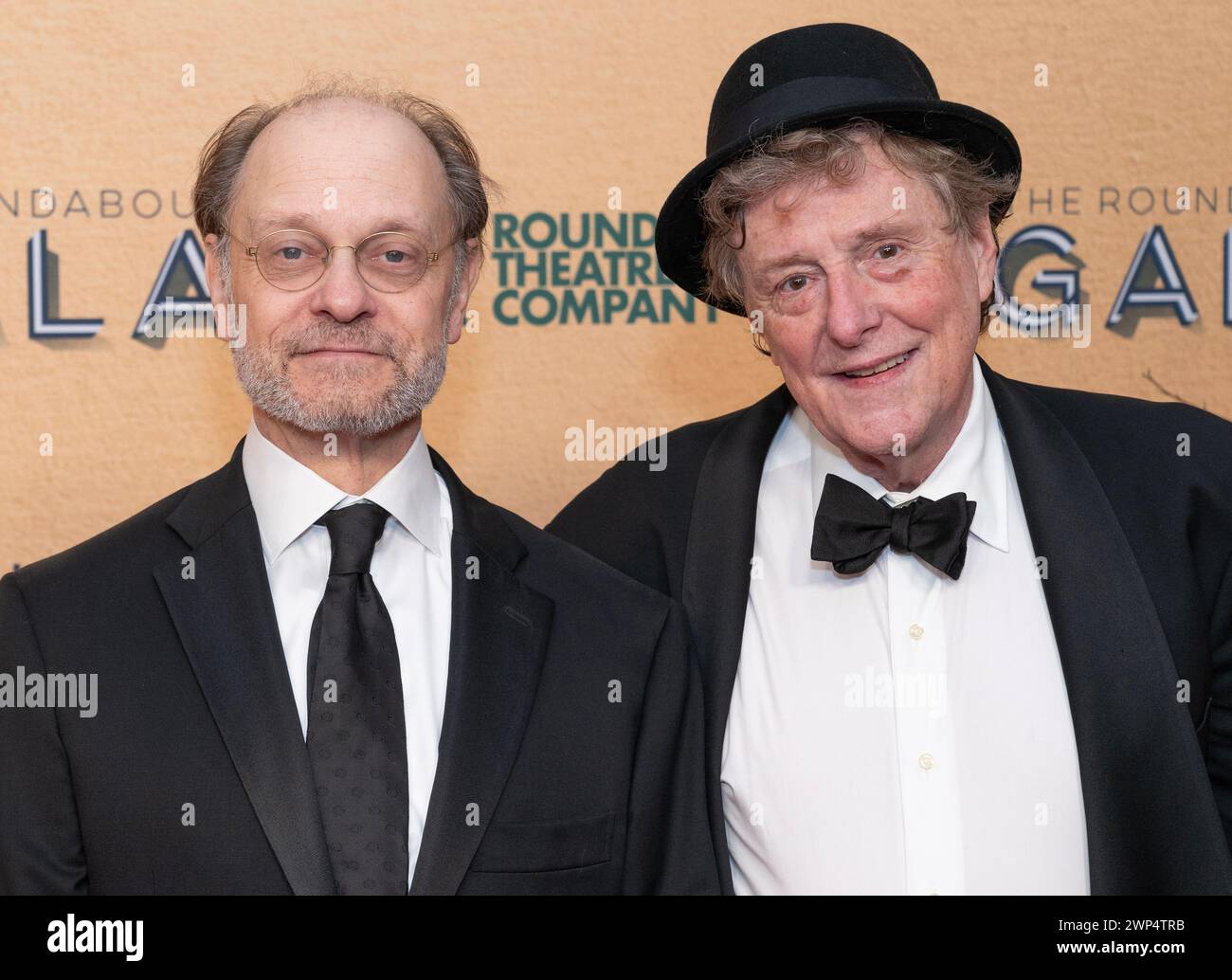 New York, USA. 04th Mar, 2024. David Hyde Pierce and Brian Hargrove attend the Roundabout ...