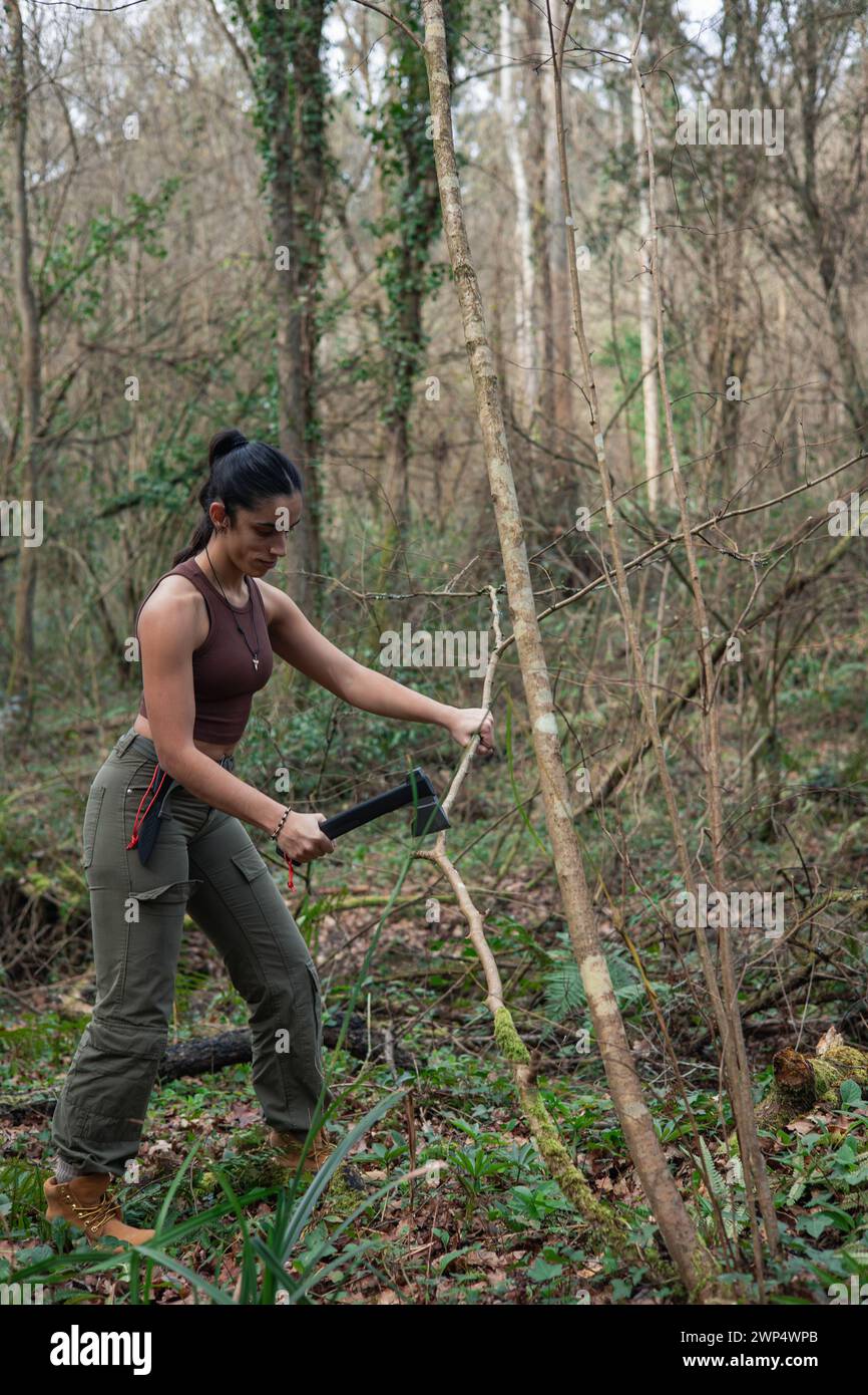 Wielding the axe hi-res stock photography and images - Alamy