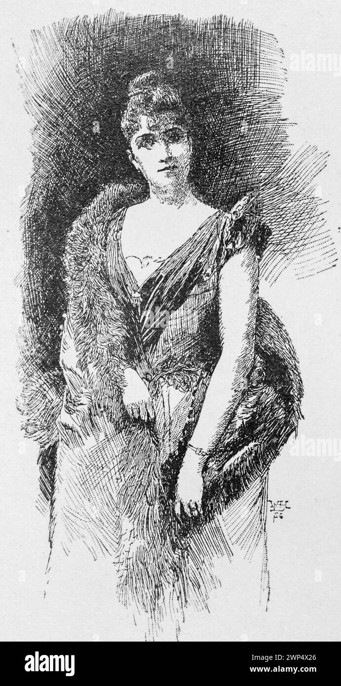 A Viennese woman, Vienna, portrait, young woman, fashionable dress ...