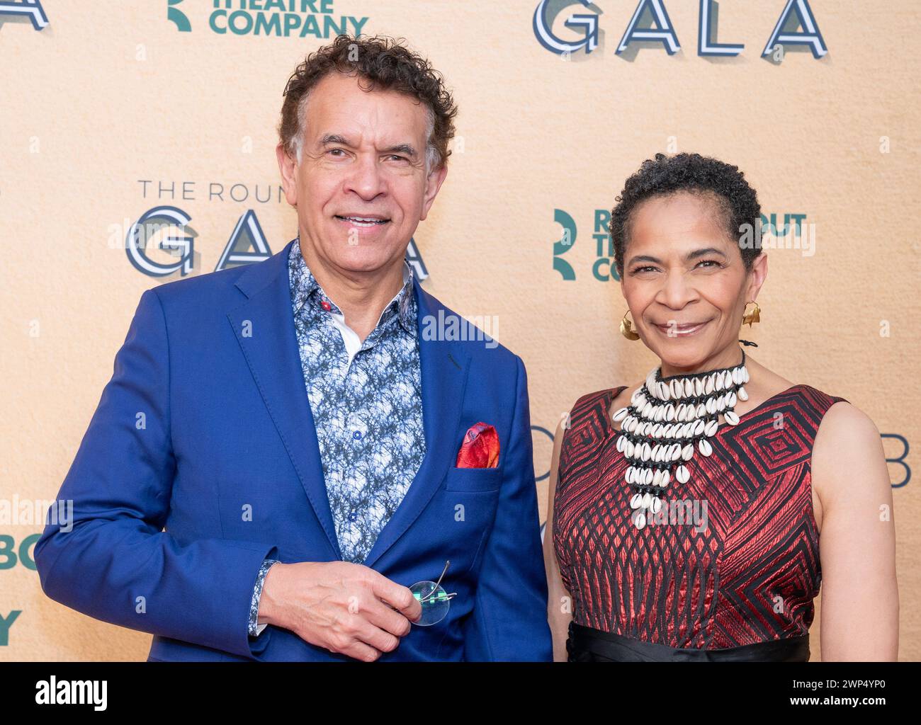 New York, USA. 04th Mar, 2024. Brian Stokes Mitchell and Allyson Tucker ...