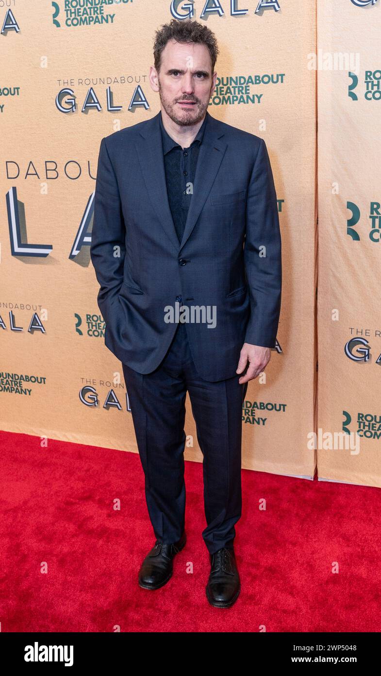 New York, USA. 04th Mar, 2024. Matt Dillon attends the Roundabout ...