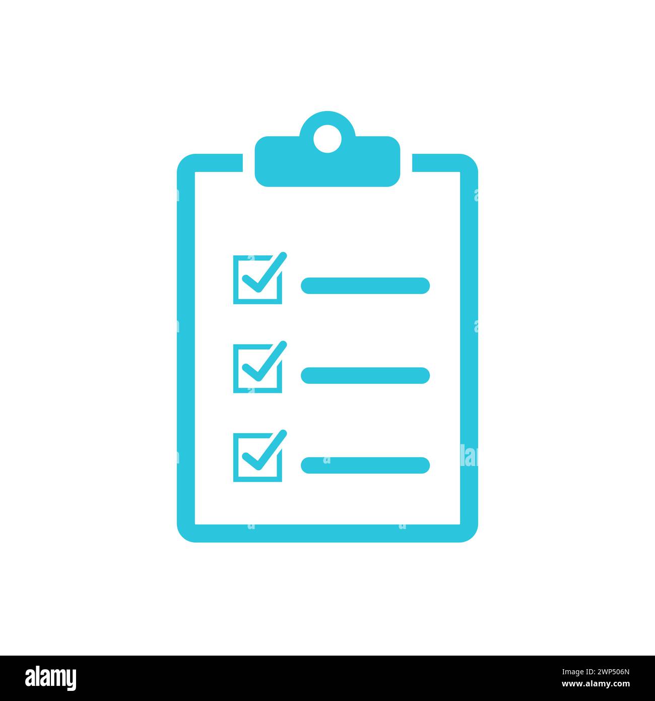 Checklist icon from business hi-res stock photography and images - Alamy