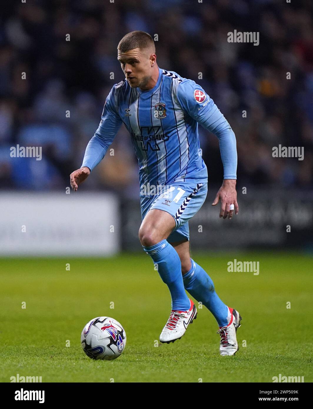 Coventry City's Jake Bidwell during the Sky Bet Championship match at ...