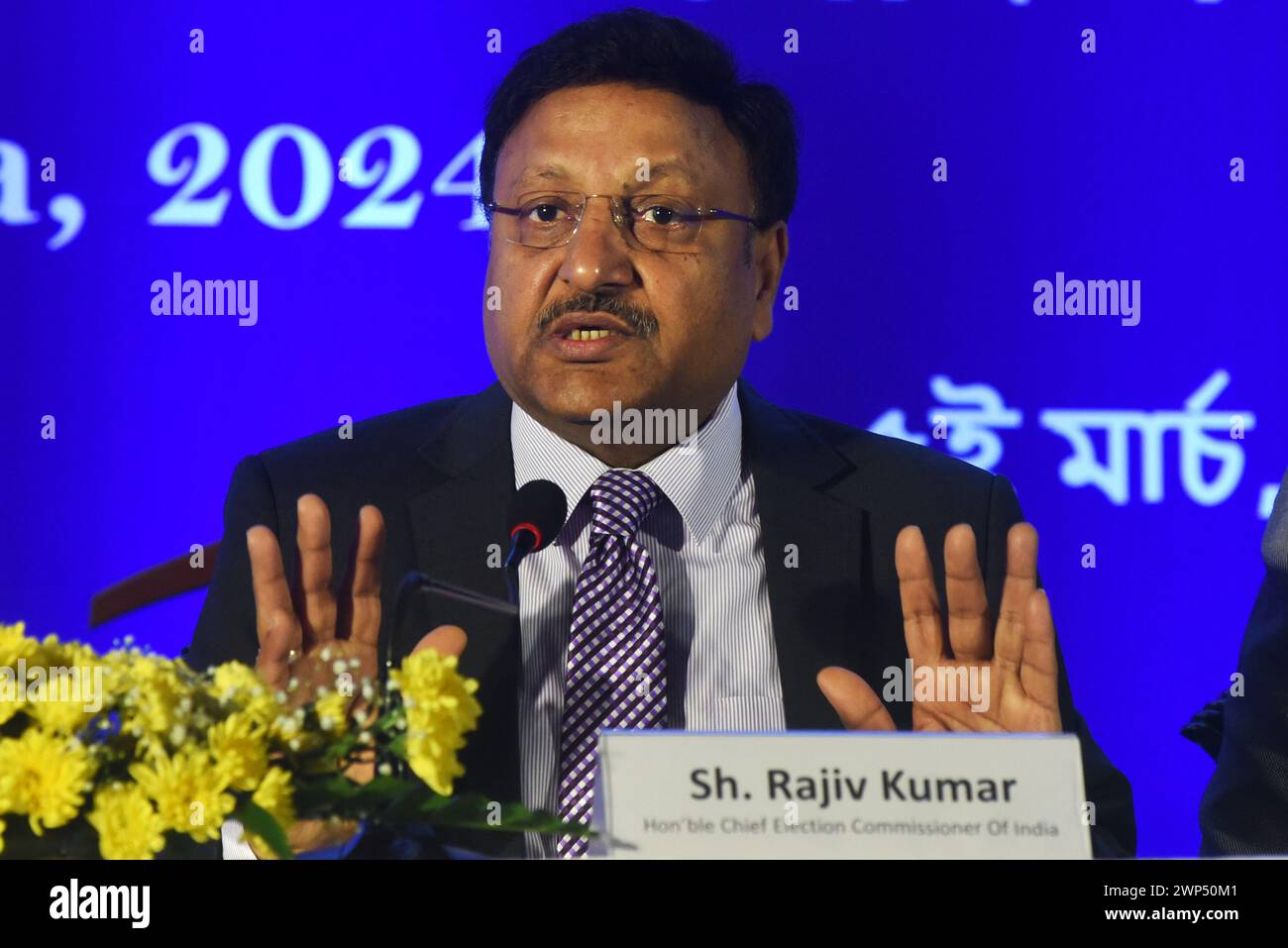 Kolkata, West Bengal, India. 5th Mar, 2024. India's Chief Election ...