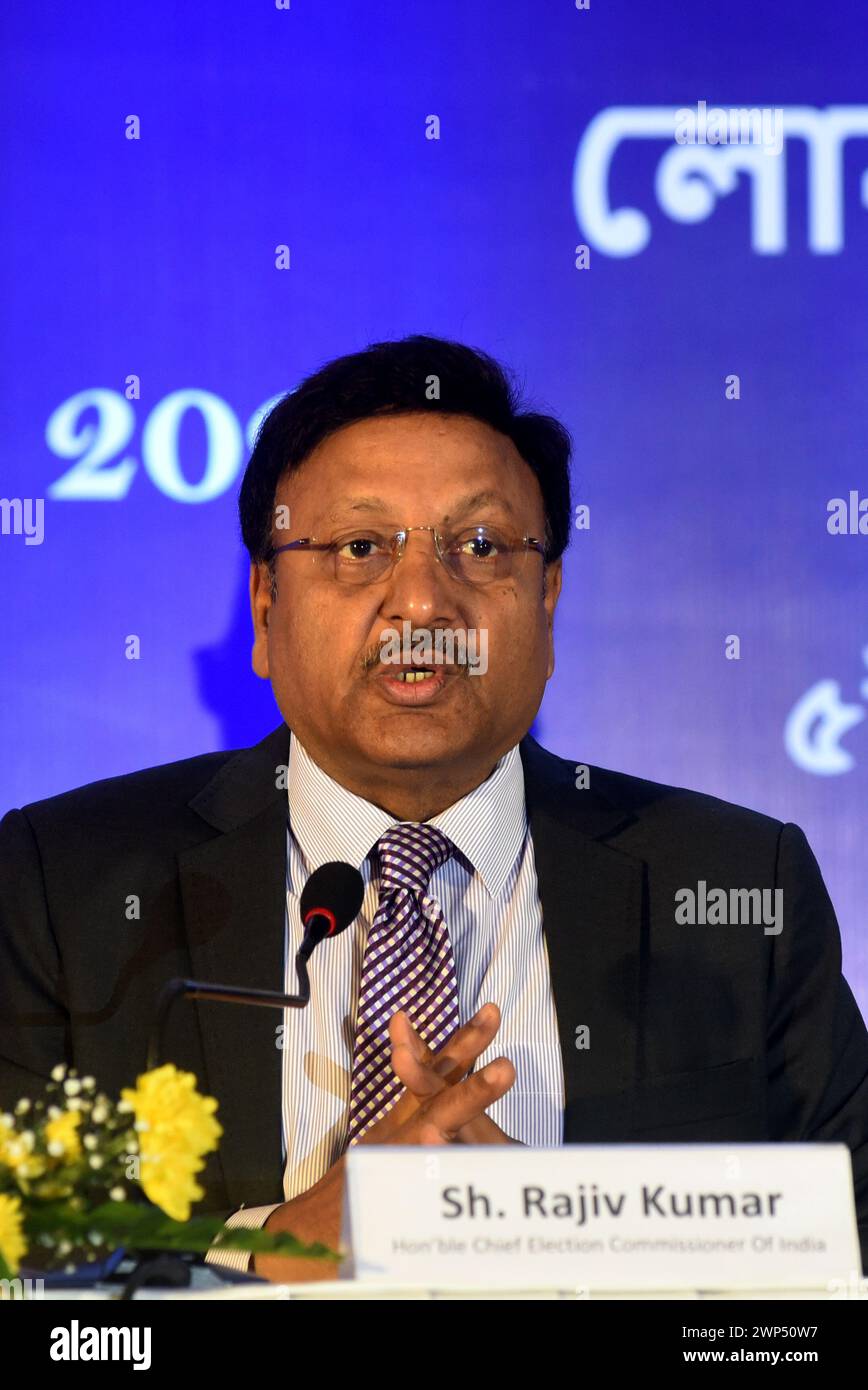 Kolkata, West Bengal, India. 5th Mar, 2024. India's Chief Election ...