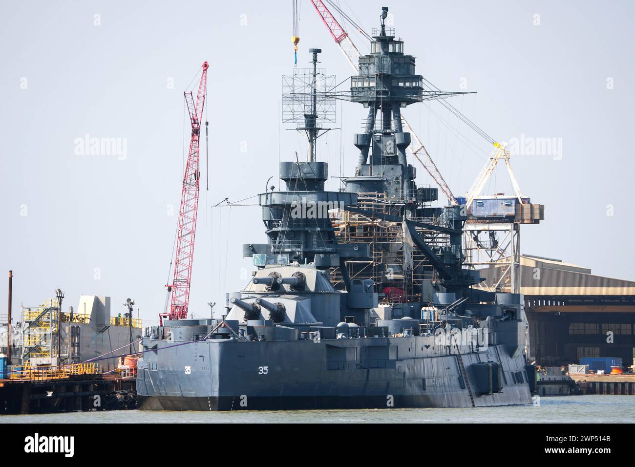 The historic battleship USS Texas is back in the water after being ...