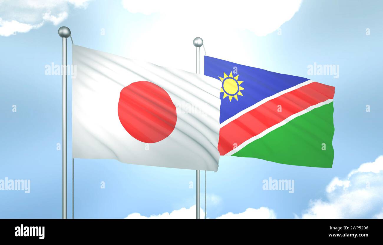 Japan namibia flag hi-res stock photography and images - Alamy