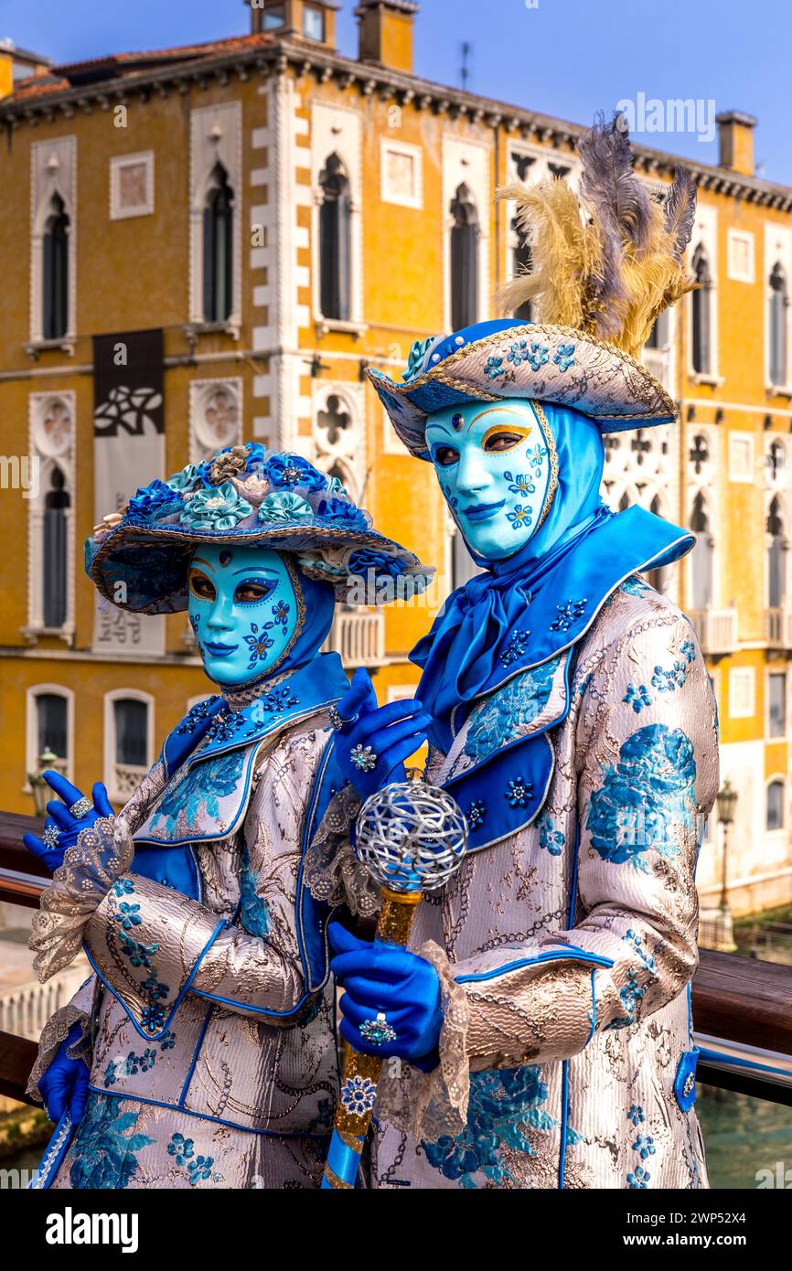 Venice, Italy: February 8, 2024: Venice carnival in Italy Stock Photo ...