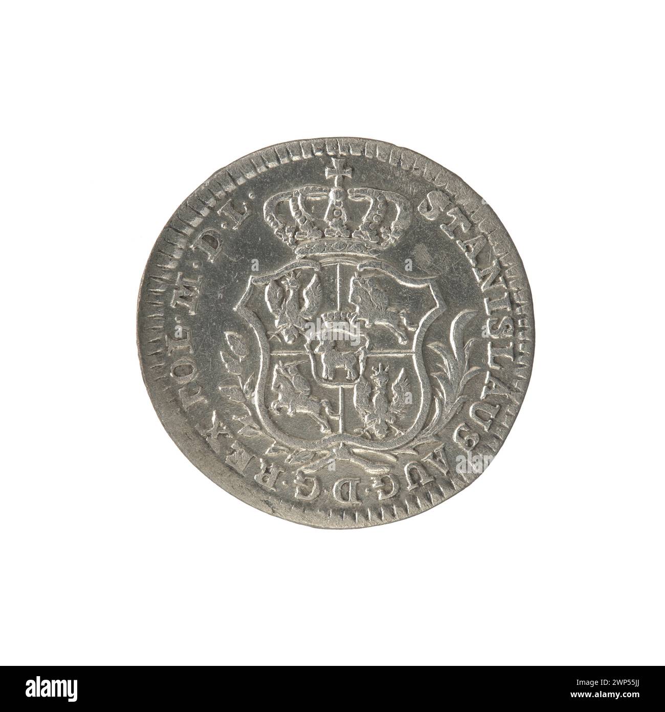 Two grosze coins minted in 1766 for King Stanisław August Poniatowski ...