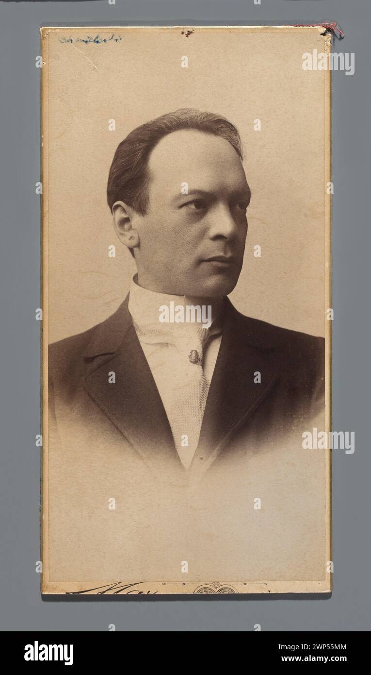 Portrait of Józef Chmiela (1862-1941), actor (bust); Mazur, Dawid ...