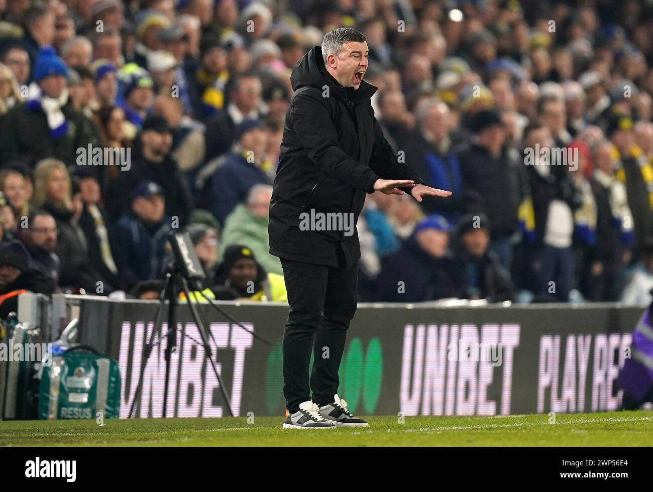 Stoke City manager Steven Schumacher during the Sky Bet Championship ...