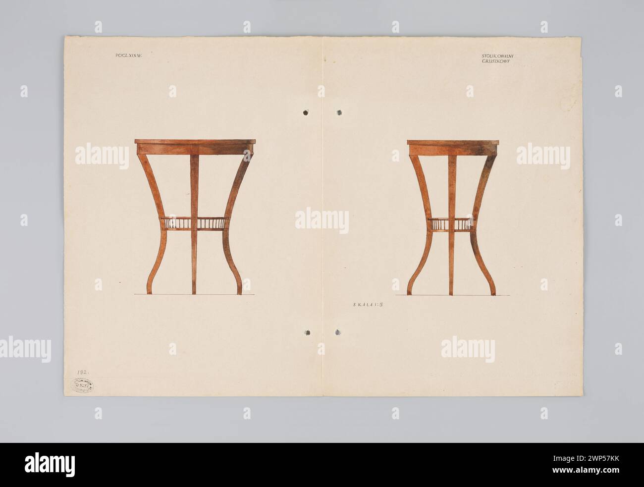 Early 19th-century pear tree table documented by Mariusz Maszyński in ...