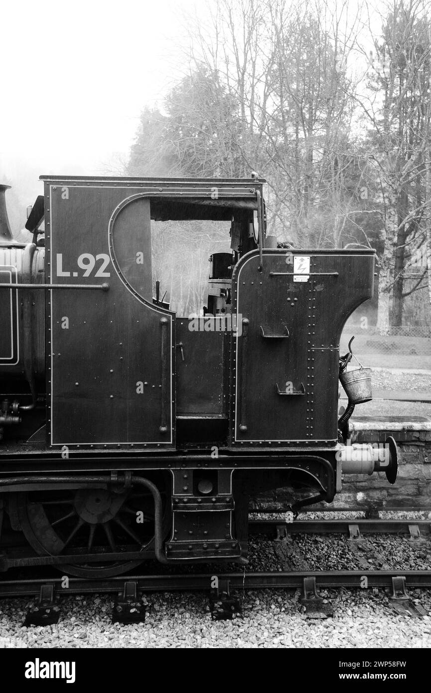 L92 pannier engine steam Black and White Stock Photos & Images - Alamy