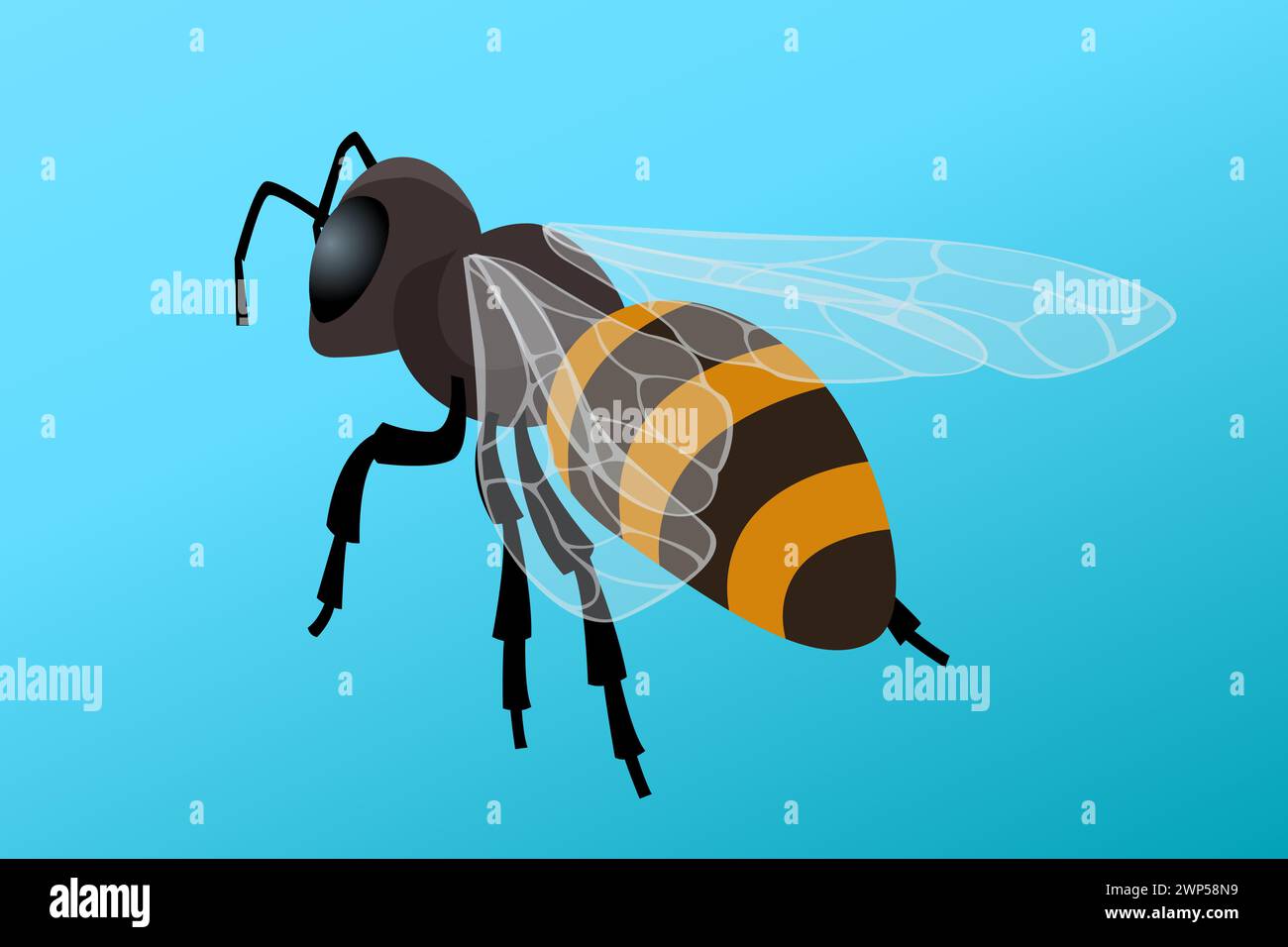 Isometric Honey Bee Flying. People breed honey bees to obtain bee ...