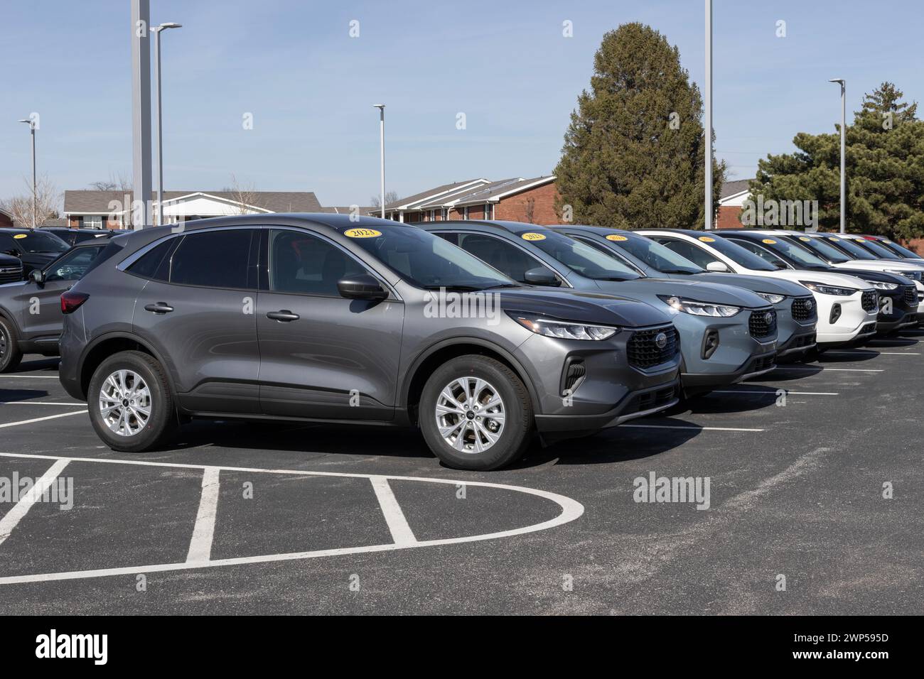 Kokomo - February 3, 2024: Ford Escape SUV display at a dealership ...