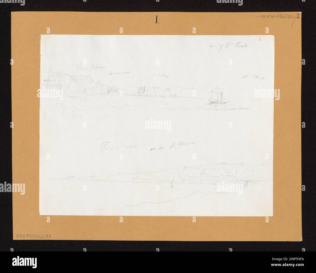 Drawing by Adalbert, Prince of Prussia (1811-1873) from 1842 depicting ...