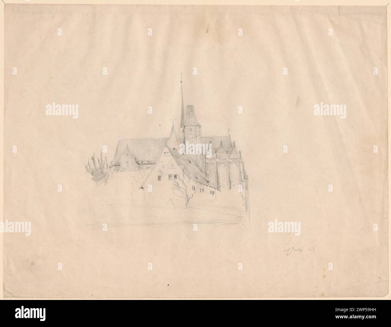 Gothic architecture drawings hi-res stock photography and images - Alamy