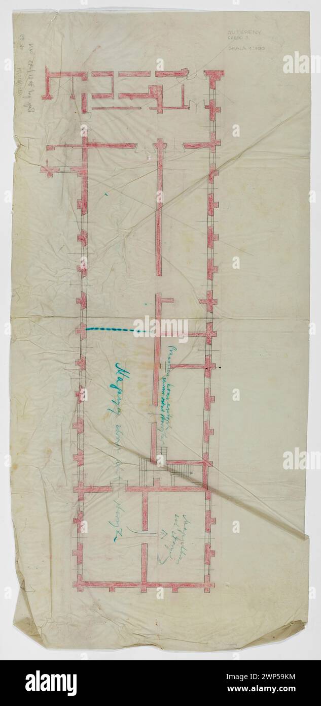 Horizontal projection of part III of the National Museum in Warsaw ...