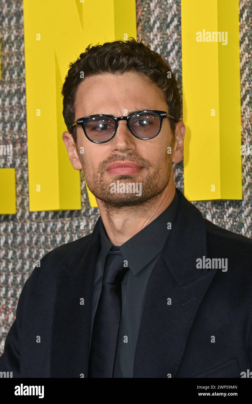 London, UK. 5th Mar, 2024. Theo James at The Gentlemen UK Series Global Premiere, Theatre Royal ...