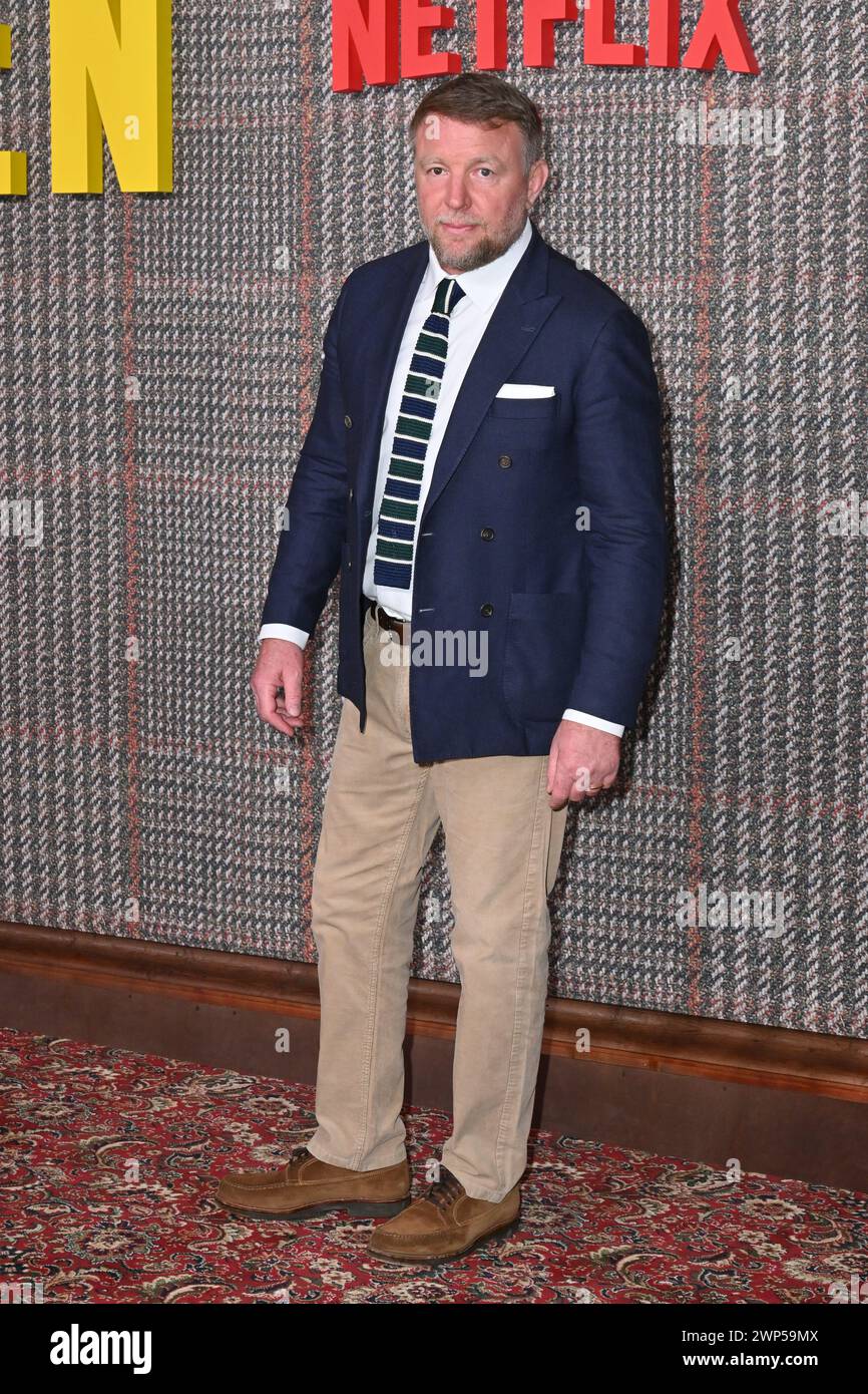 London, UK. 5th Mar, 2024. Guy Ritchie at The Gentlemen UK Series ...