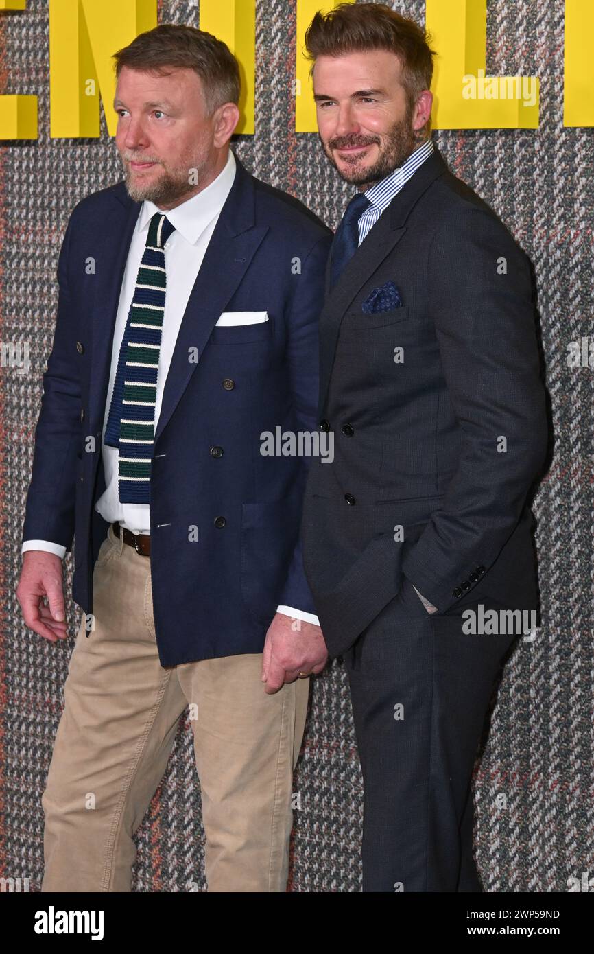 London, UK. 5th Mar, 2024. Guy Ritchie and David Beckham at The ...