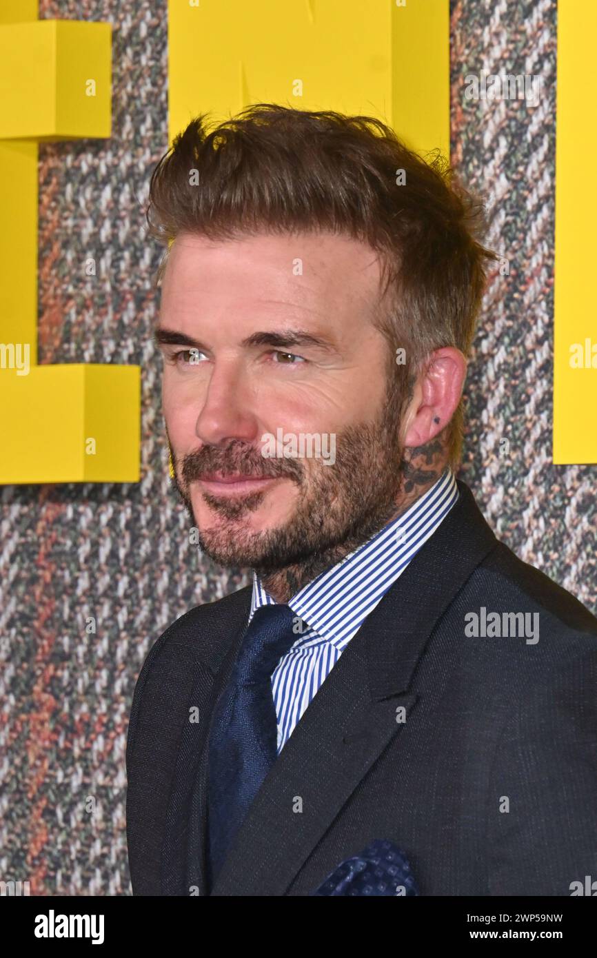 London, UK. 5th Mar, 2024. David Beckham at The Gentlemen UK Series ...