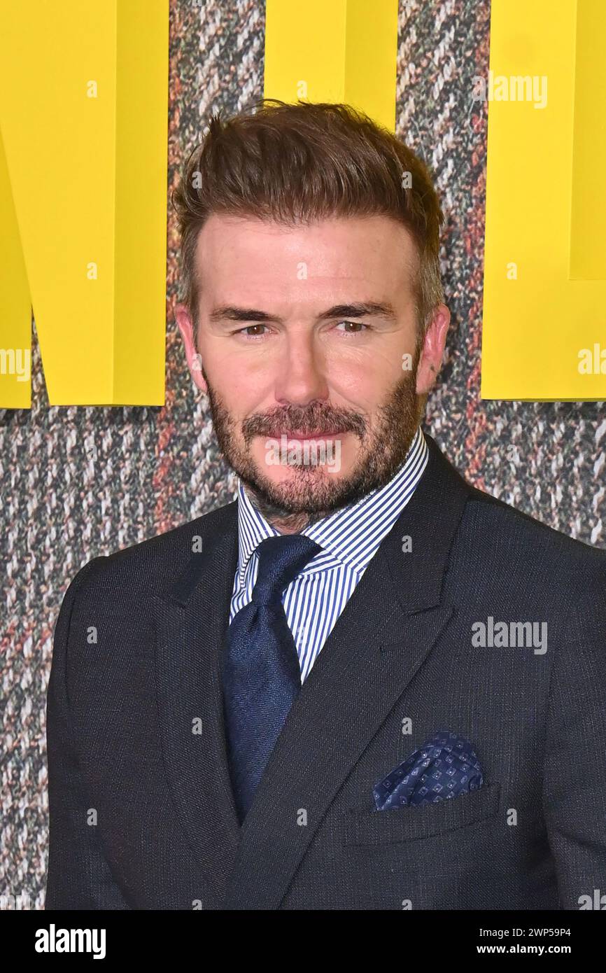 London, UK. 5th Mar, 2024. David Beckham at The Gentlemen UK Series ...