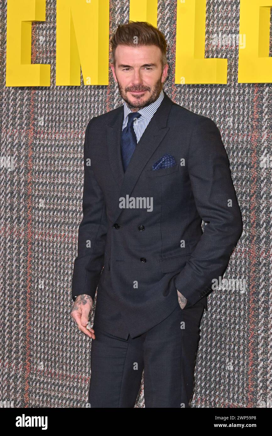 London, UK. 5th Mar, 2024. David Beckham at The Gentlemen UK Series Global Premiere, Theatre ...