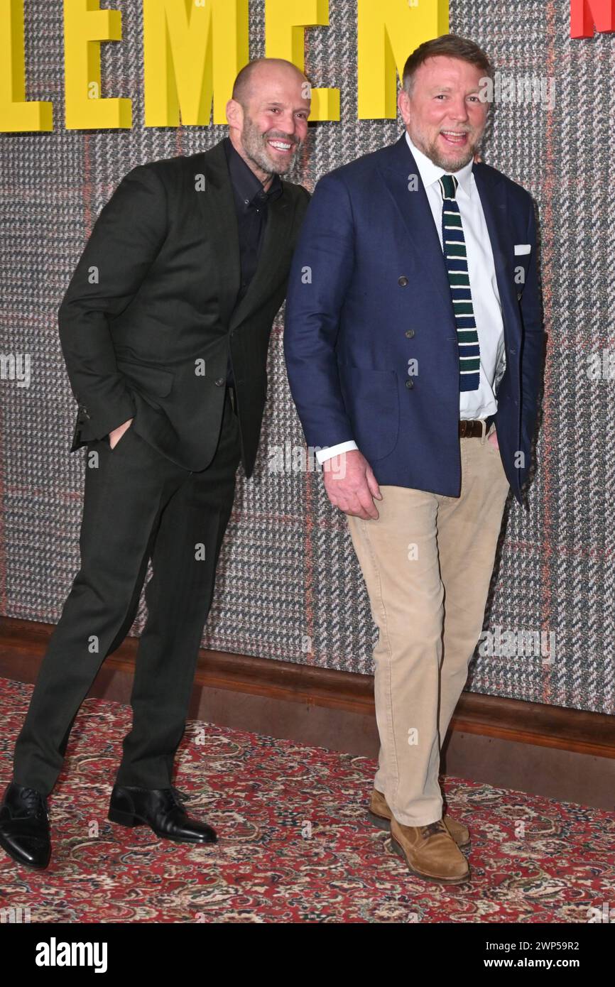 London, UK. 5th Mar, 2024. Jason Statham and Guy Ritchie at The Gentlemen UK Series Global ...