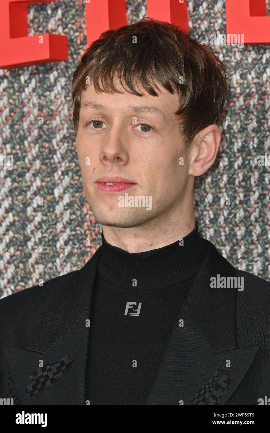 London, UK. 5th Mar, 2024. Josh Finan at The Gentlemen UK Series Global Premiere, Theatre Royal ...
